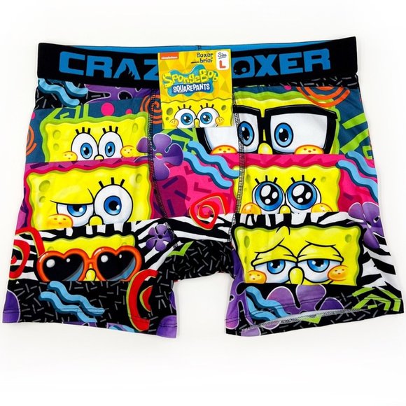 Nickelodeon | Underwear & Socks | Nickelodeon Spongebob Crazy Boxer ...